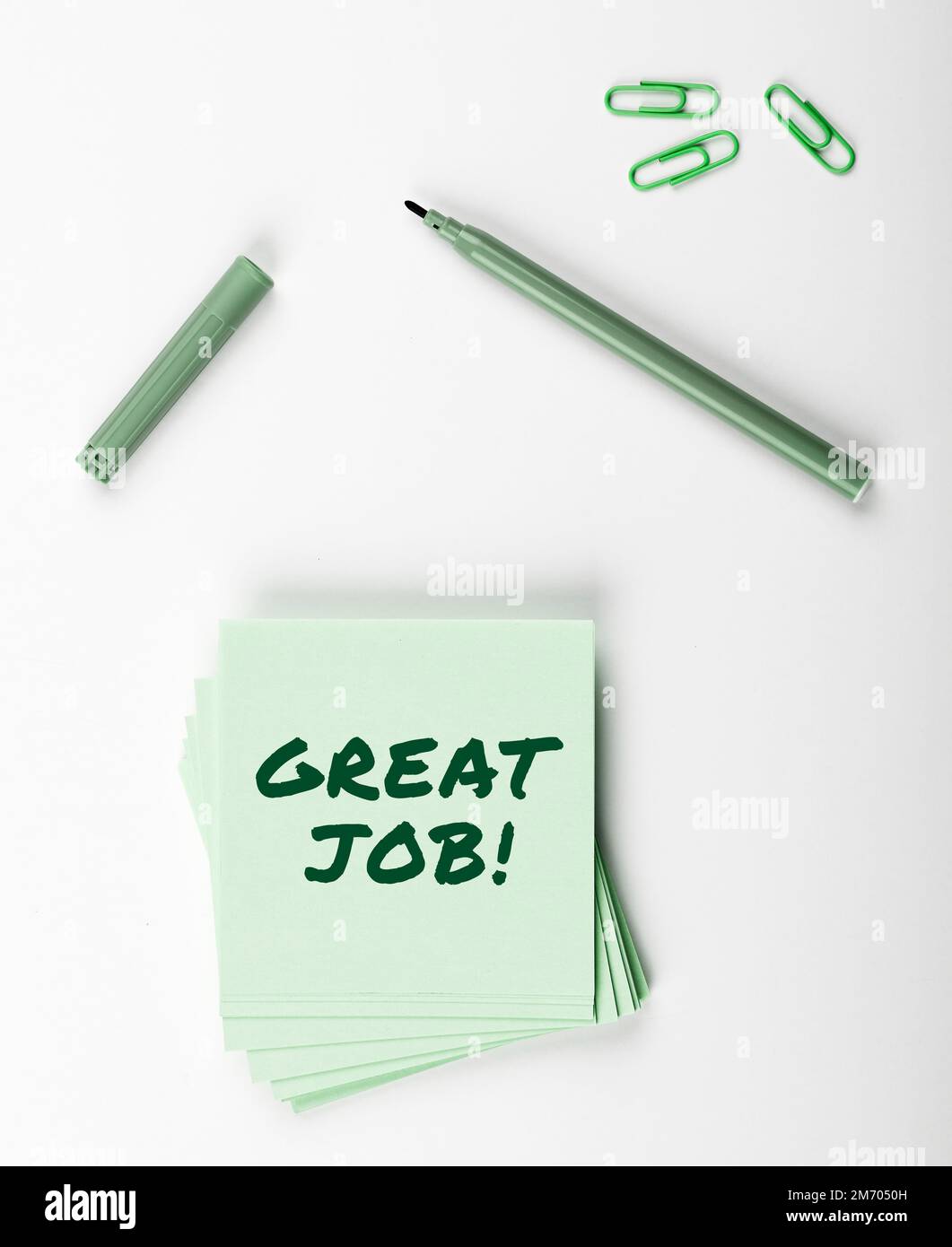 Text caption presenting Great Job. Business concept used praising ...