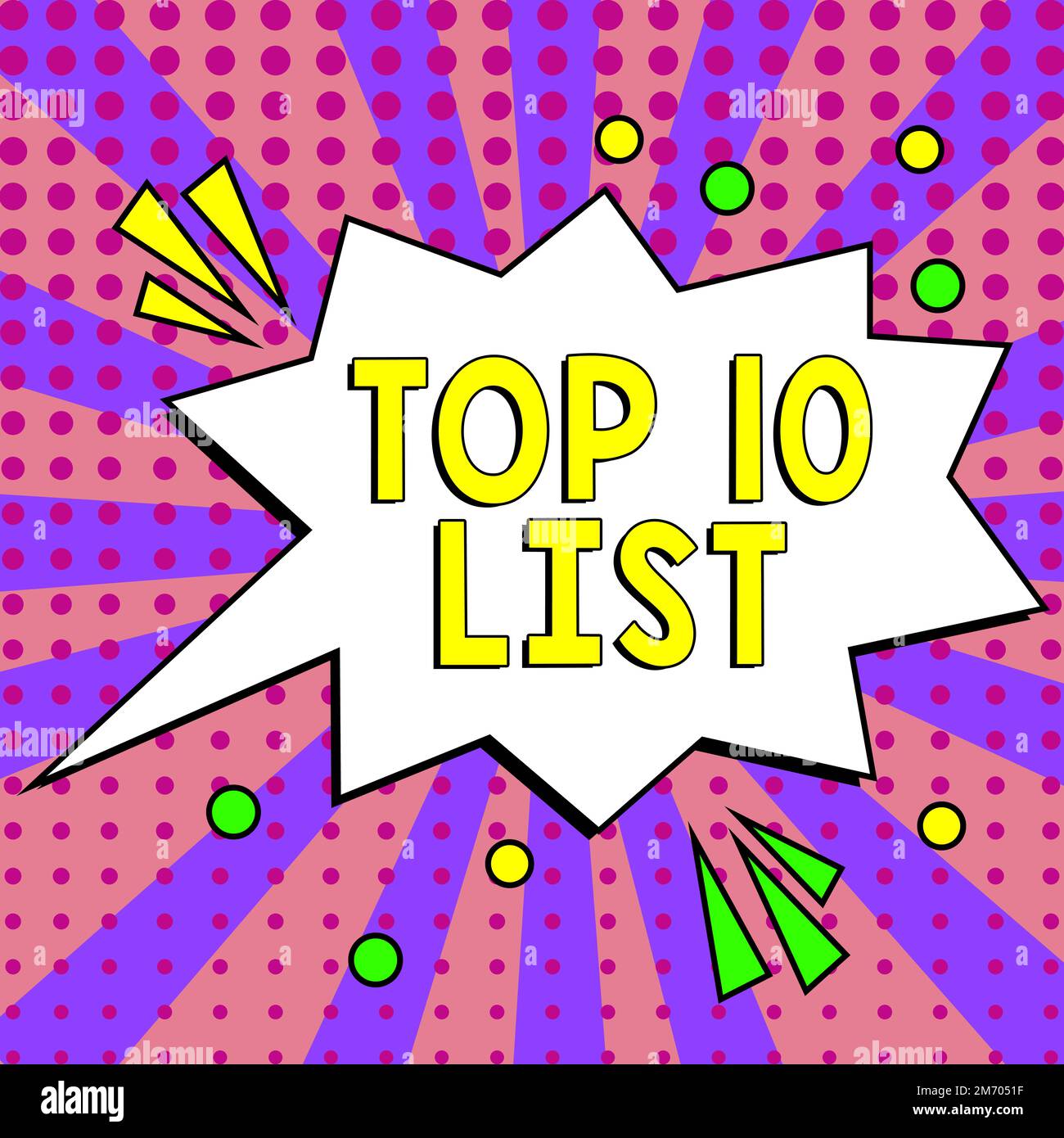 Inspiration showing sign Top 10 List. Conceptual photo the ten most ...