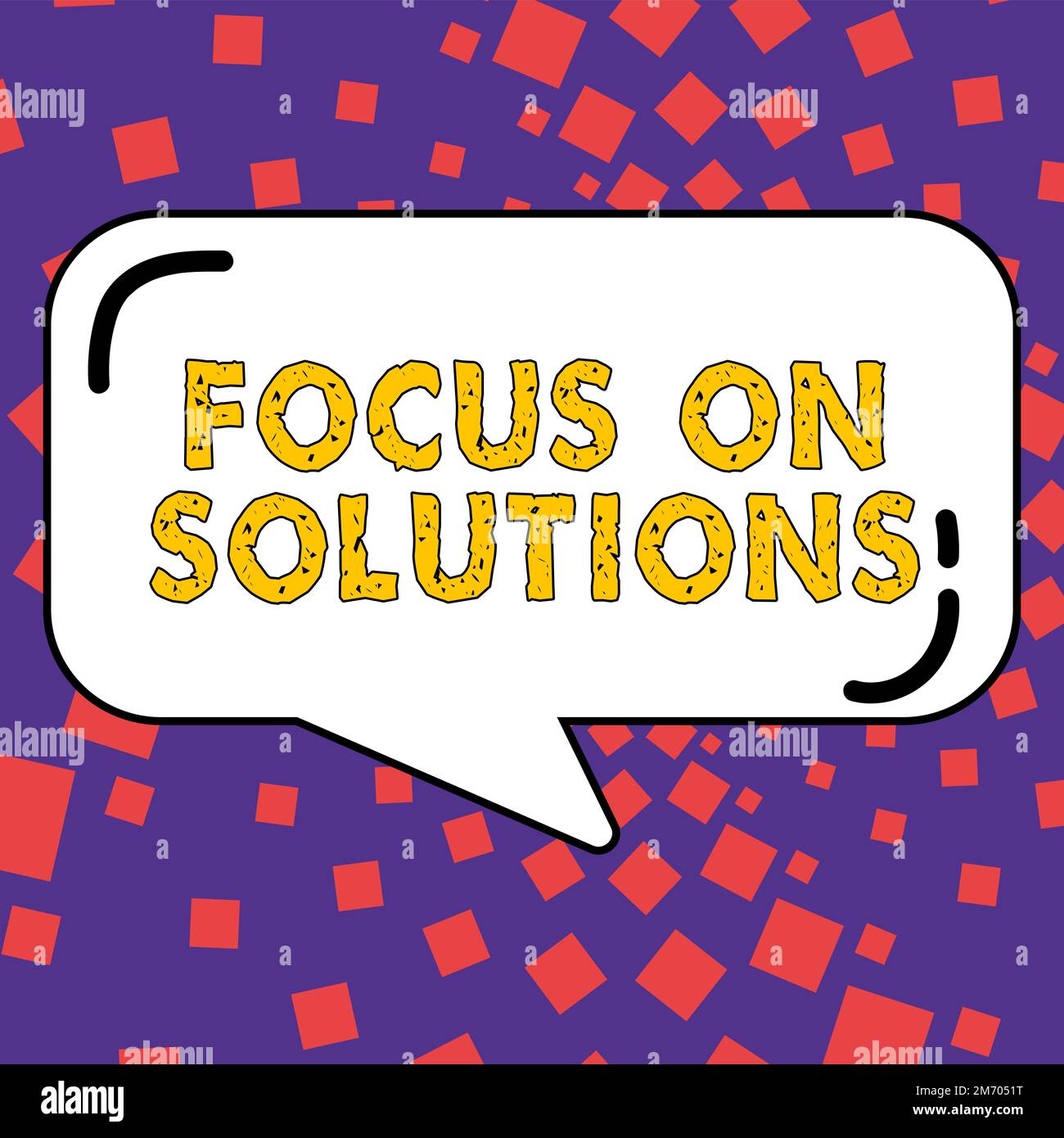 Hand writing sign Focus On Solutions. Concept meaning powerful ...