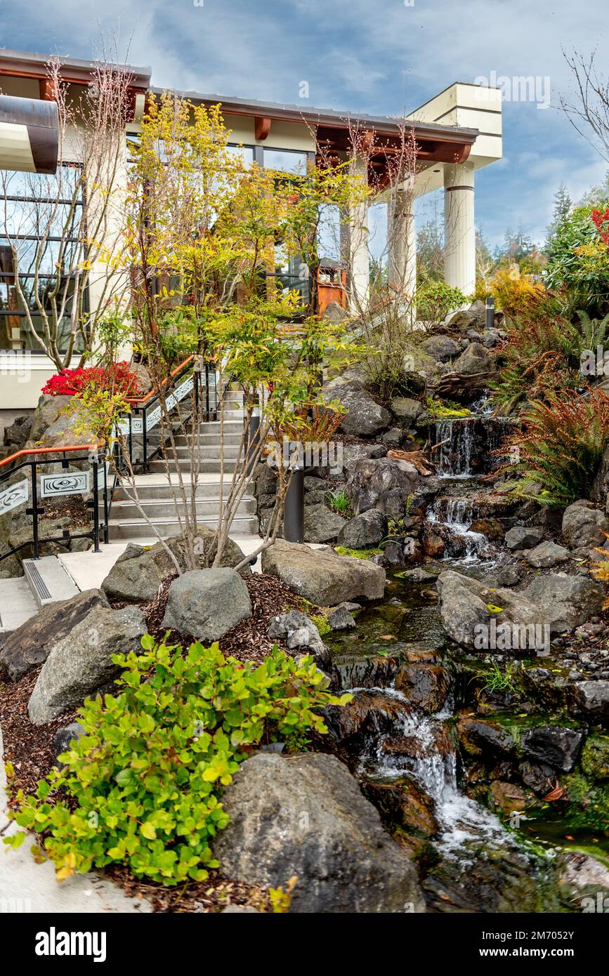 A little garden behind James town S'Klallam Tribe community center ...