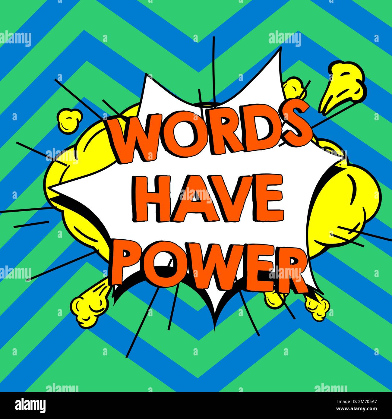 Sign displaying Words Have Power. Business overview Energy Ability to ...