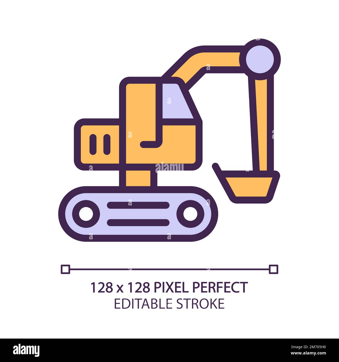 Excavator cartoon logo hi-res stock photography and images - Alamy