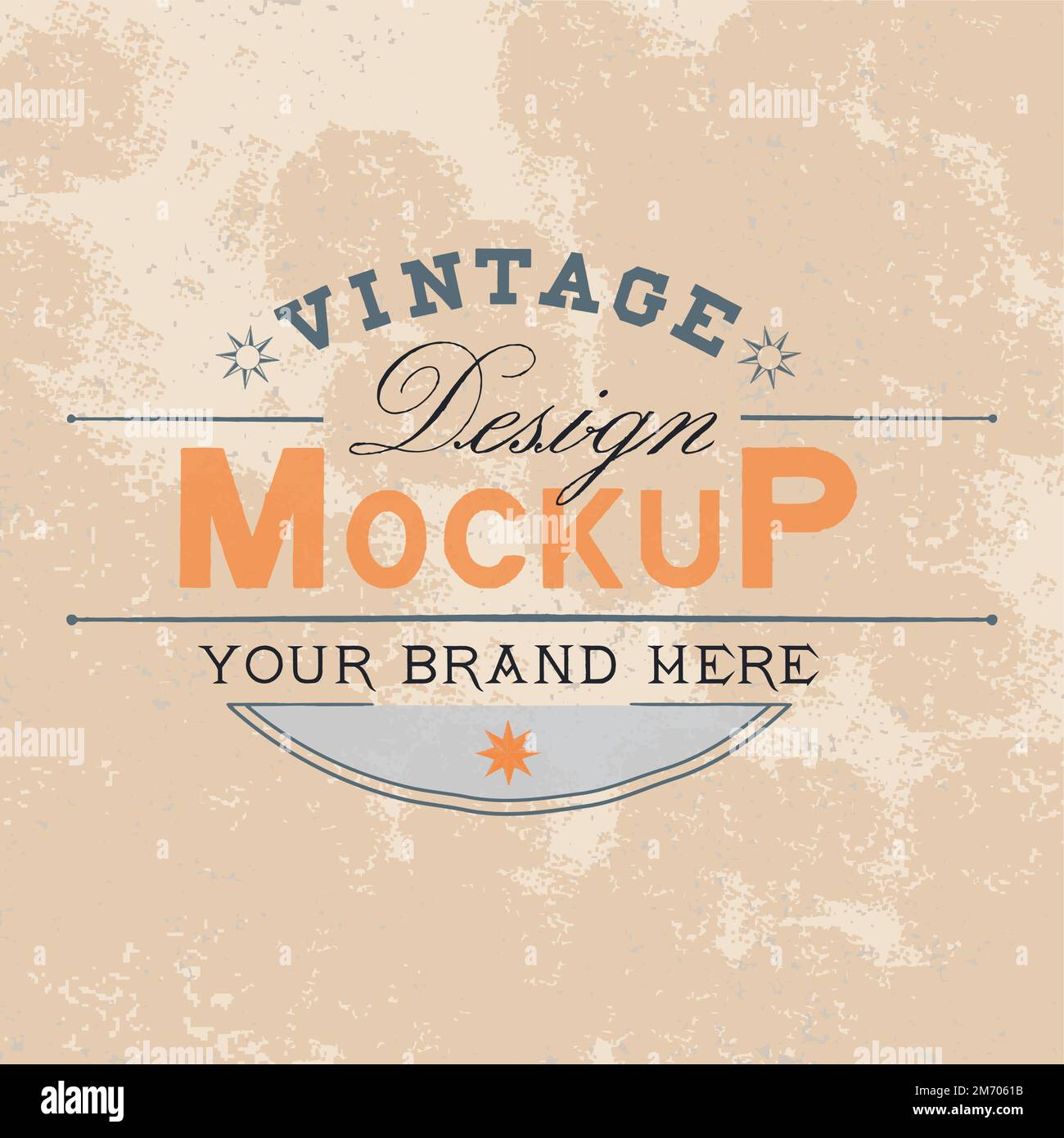 Vintage mockup logo design vector Stock Vector Image & Art - Alamy