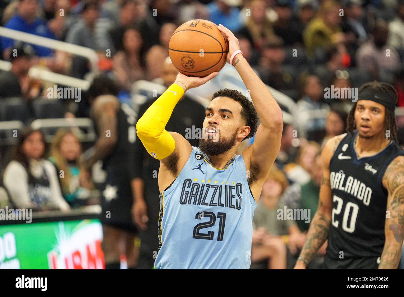 Orlando, Florida, USA, January 5, 2023, NBA Memphis Grizzlies guard ...