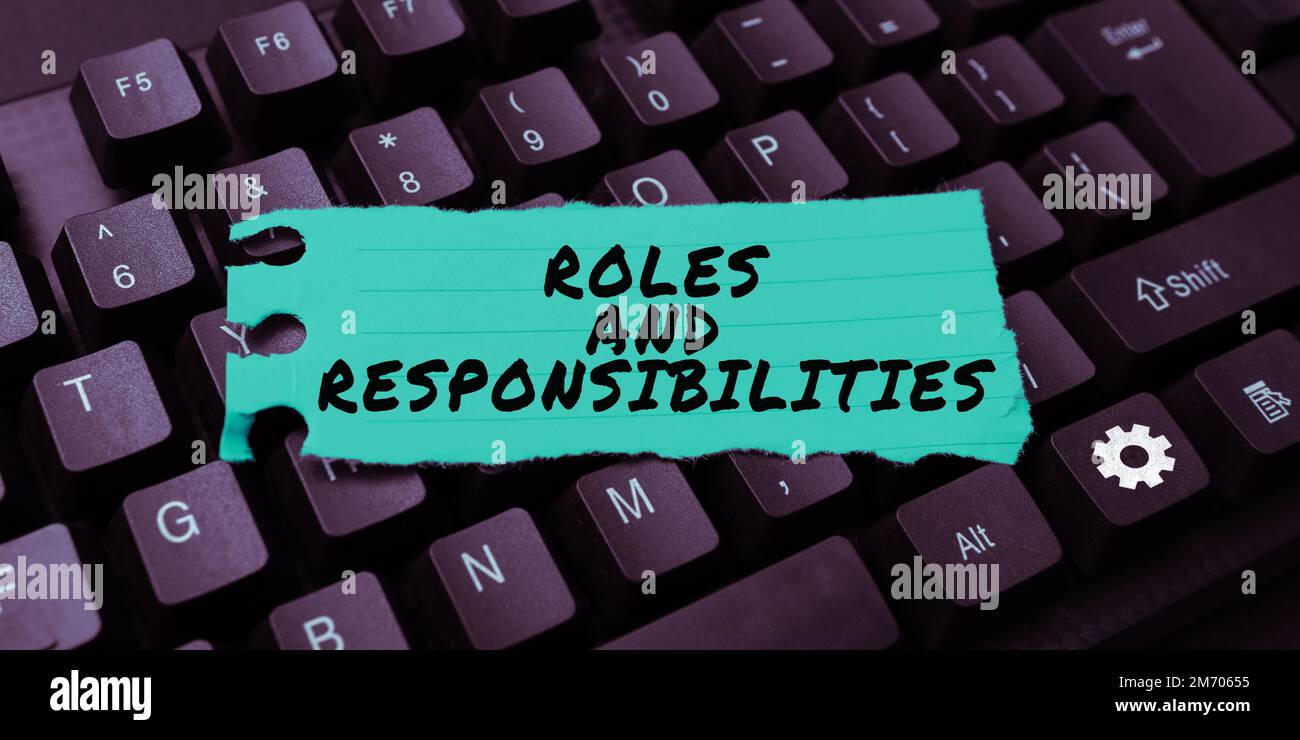 Writing displaying text Roles And Responsibilities. Business overview ...