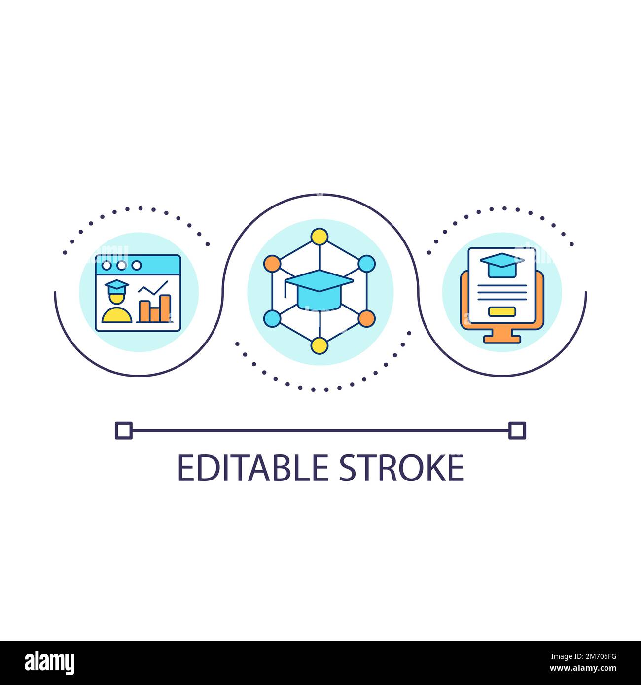 Loop system school Stock Vector Images - Alamy