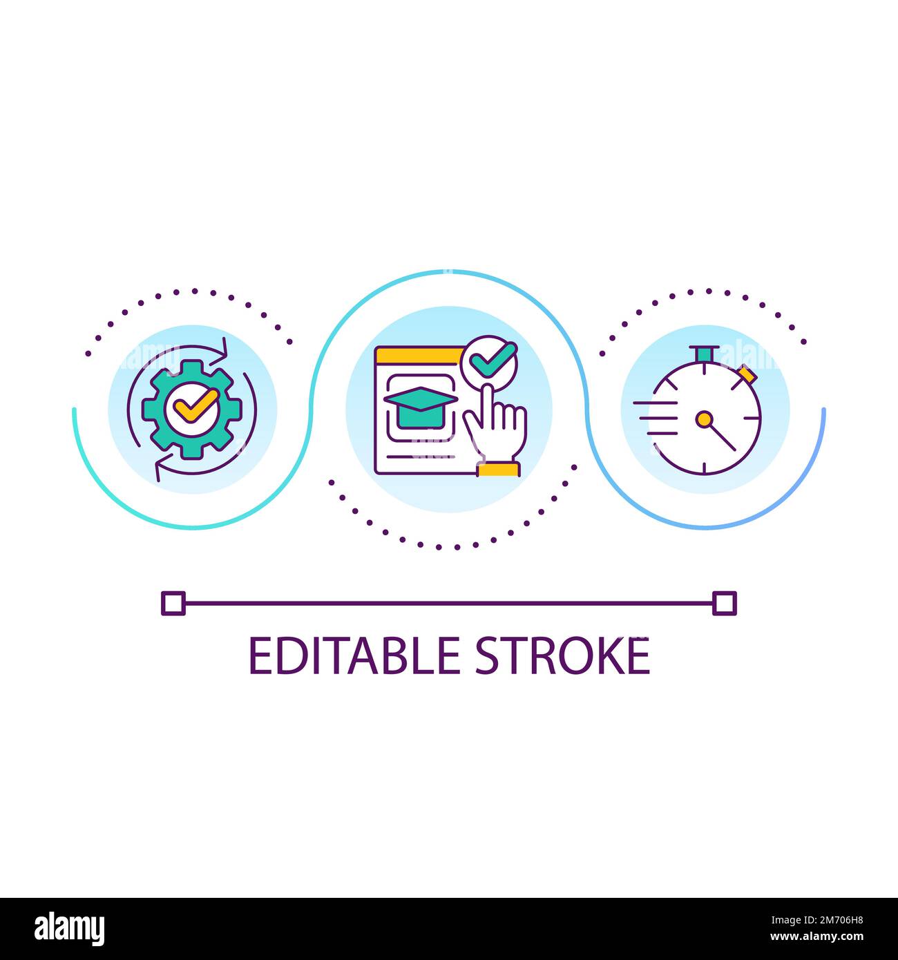 Website quick loading speed loop concept icon Stock Vector Image & Art - Alamy