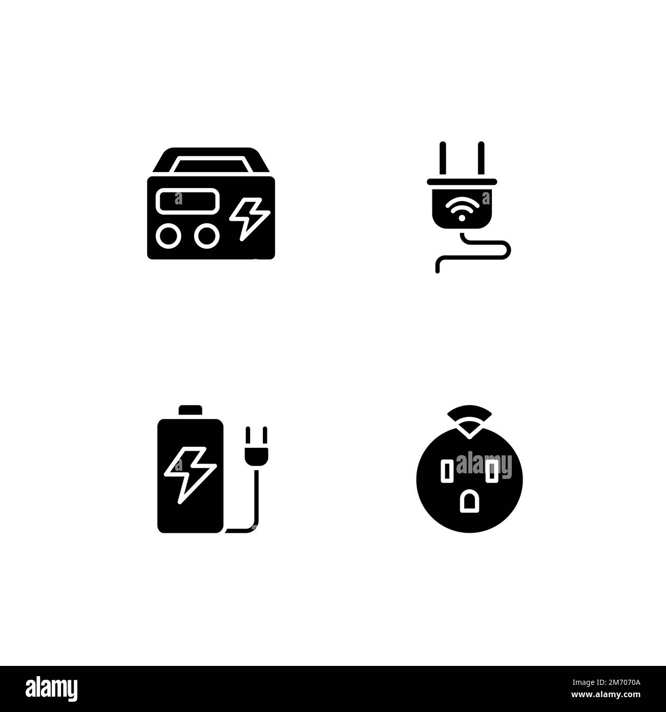 Electric plug dark silhouette hi-res stock photography and images - Alamy