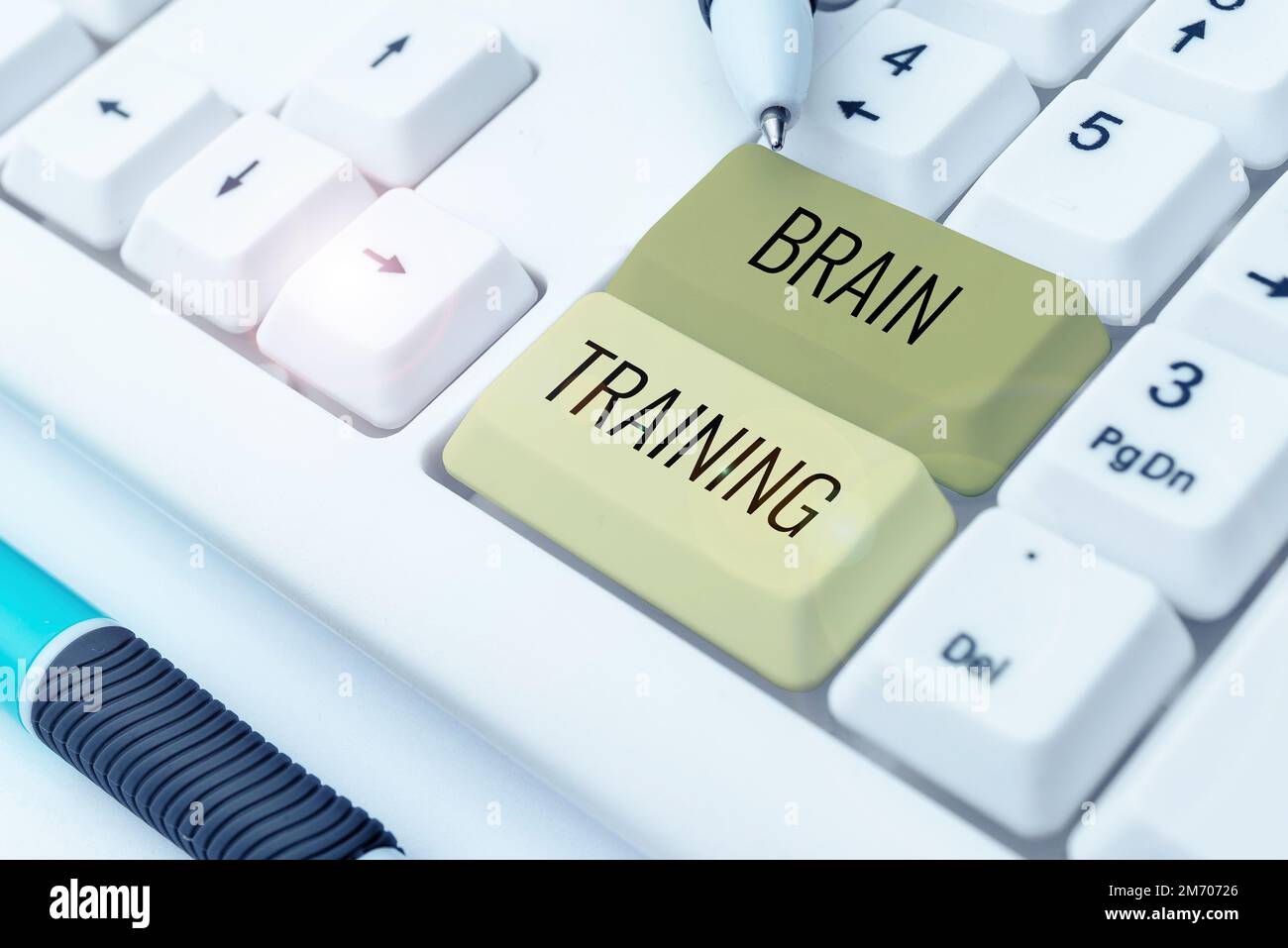 Conceptual display Brain Training. Business showcase mental activities ...