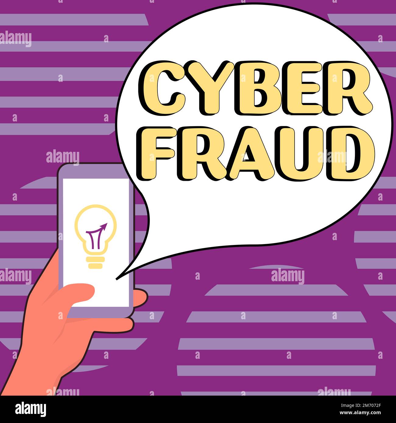 Hand writing sign Cyber Fraud. Business showcase any crime that is ...