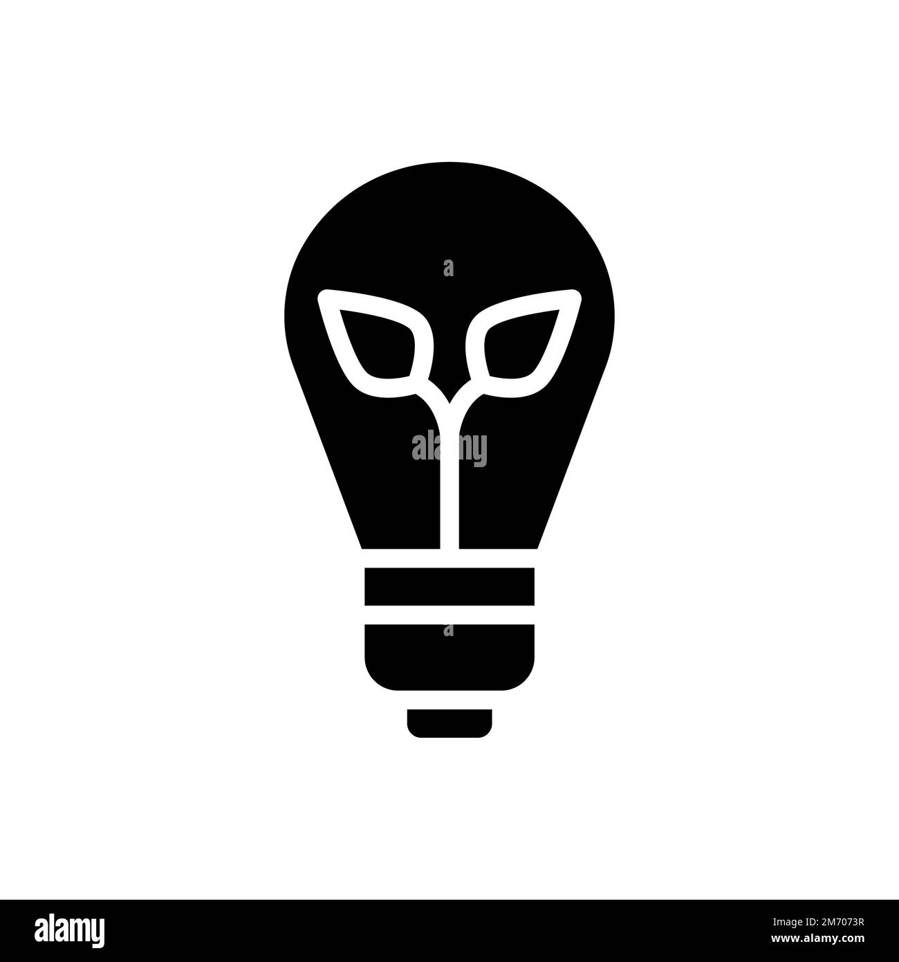 Energy-efficient light bulb black glyph icon Stock Vector Image & Art ...