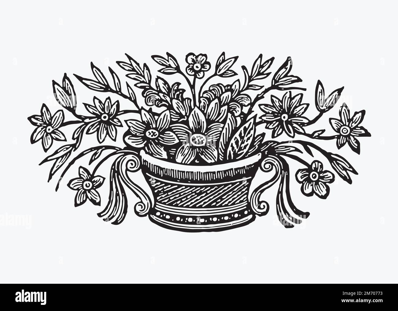Victorian plant pot Stock Vector Images - Alamy