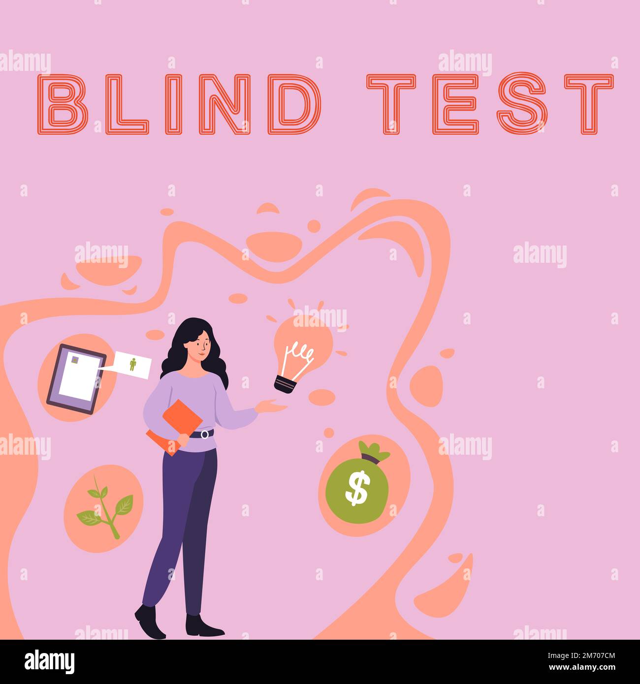 Hand writing sign Blind Test. Word Written on Social engagement with a ...