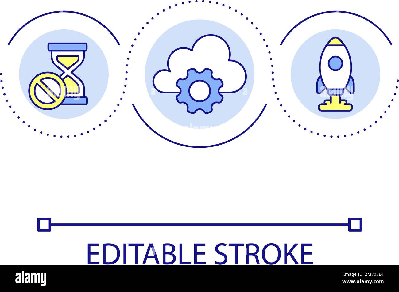 Quick processing data loop concept icon Stock Vector Image & Art - Alamy