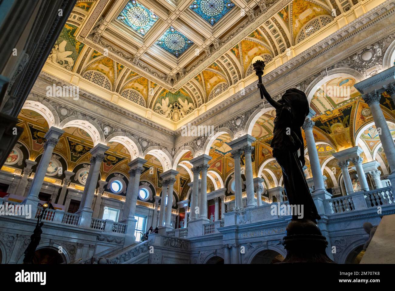 The Great Hall in The Library of Congress is the world’s largest ...