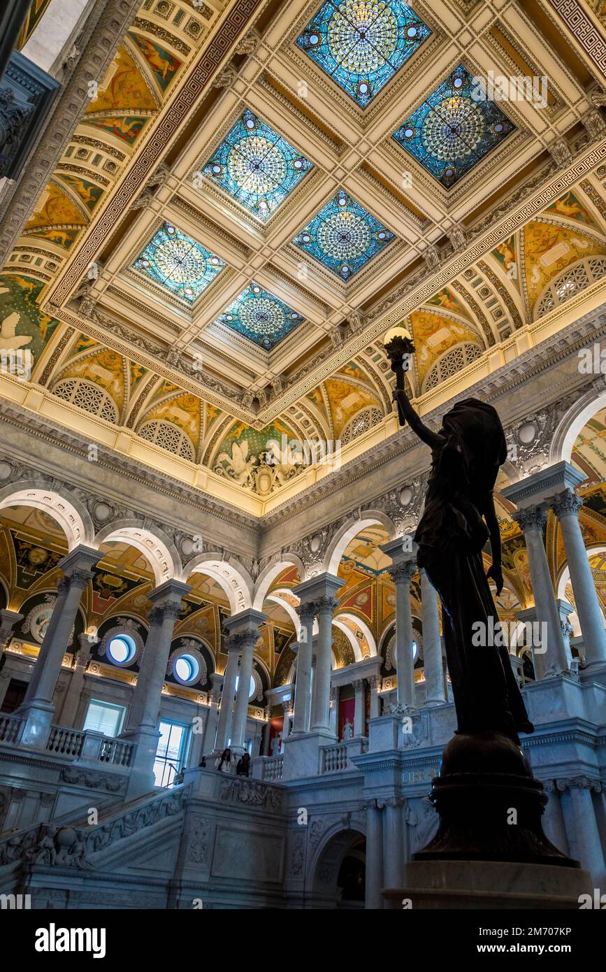 The Great Hall in The Library of Congress is the world’s largest ...