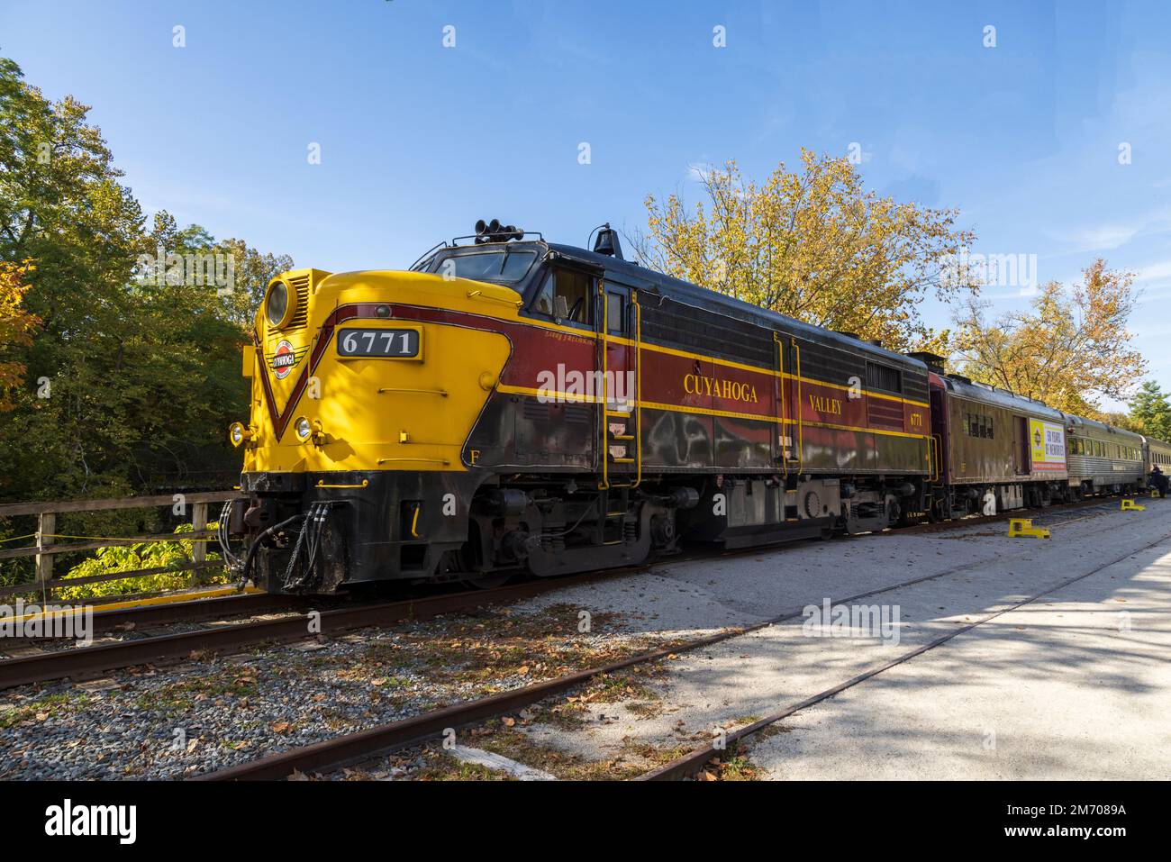 Cuyahoga Valley Scenic Railroad train in Cuyahoga Valley National Park, Ohio Stock Photo - Alamy