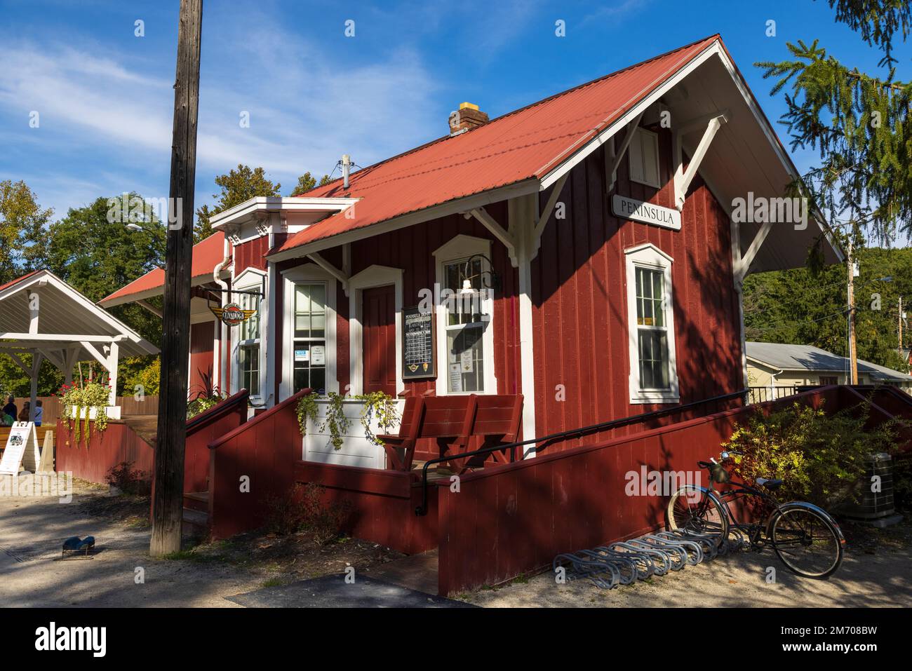 Peninsula Depot of Cuyahoga Valley Scenic Railroad in Cuyahoga Valley ...