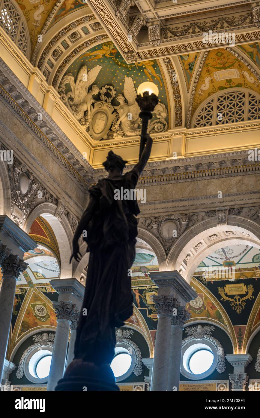 The Great Hall in The Library of Congress is the world’s largest ...