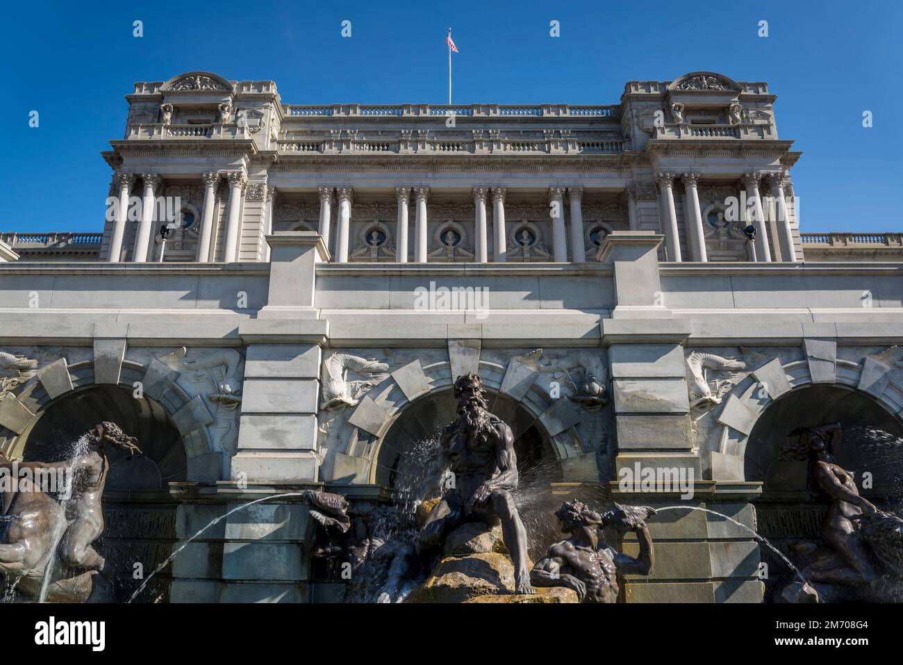 Facade of The Library of Congress main building, the world’s largest ...