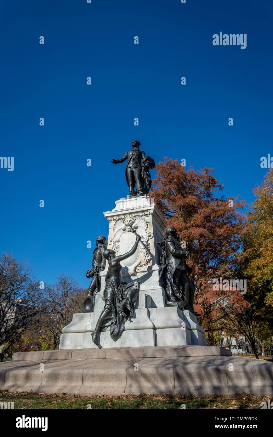 Major General Marquis Gilbert de Lafayette, a statue of Lafayette by ...