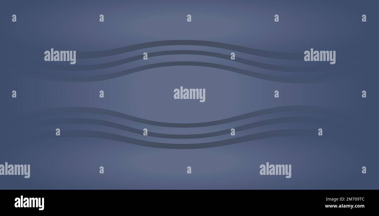 Blue wavy lines elements with fluid gradient. Dynamic shapes ...