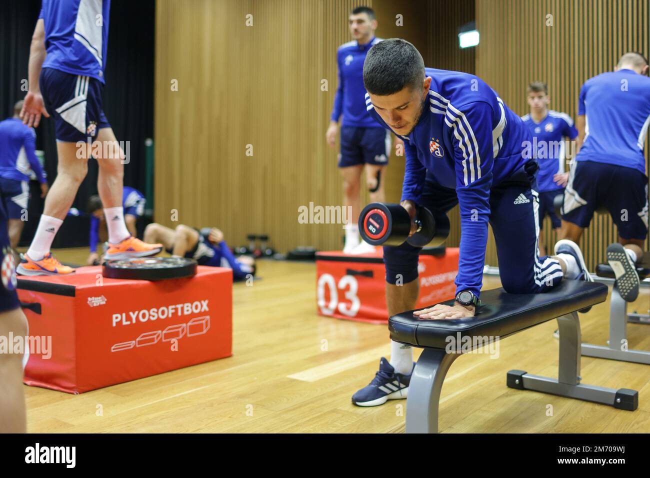 Rovinj, Croatia, January 06, 2023. Dino Peric trains with his teammates ...