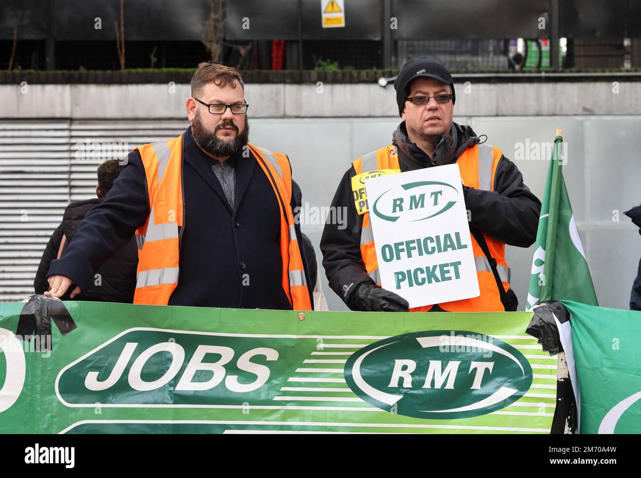 Train strike picket london hi-res stock photography and images - Alamy
