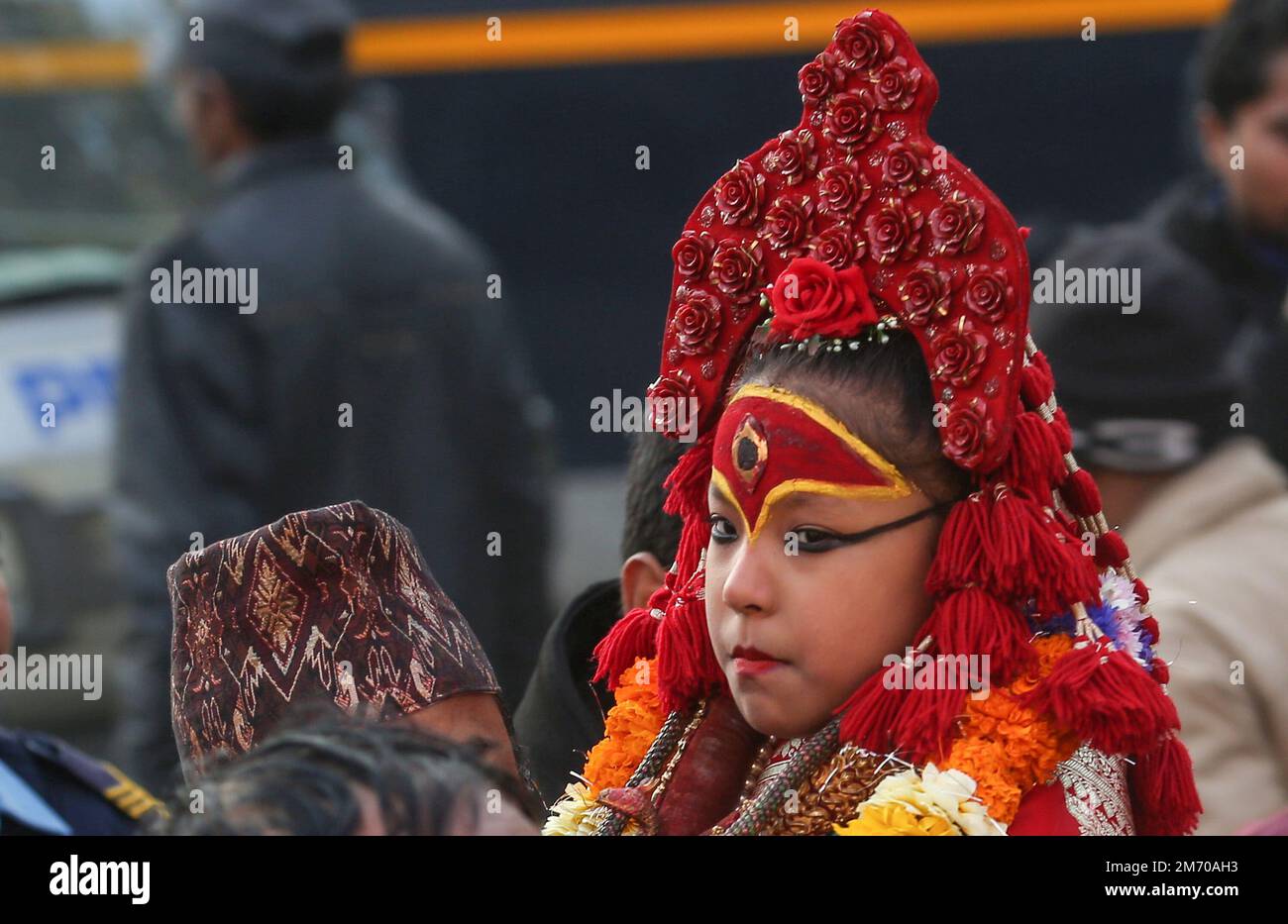 Kathmandu, Bagmati, Nepal. 6th Jan, 2023. Nepali Living Goddess Kumari ...