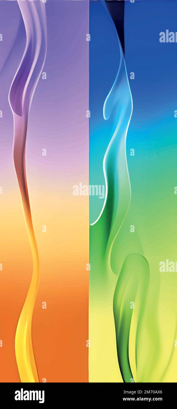 A vertical vector illustration of an abstract background with vibrant ...