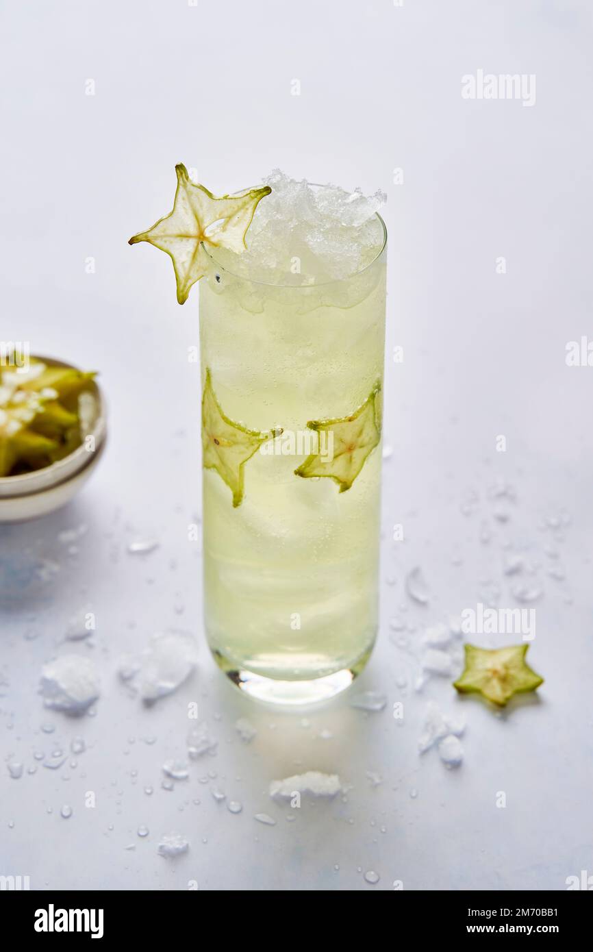 Starfruit Cocktail Drink with Ice Stock Photo - Alamy