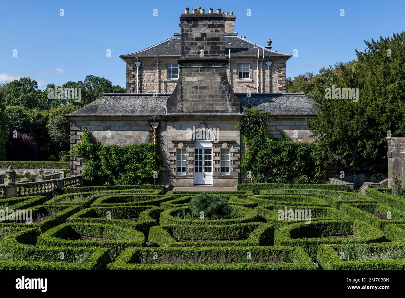 Garden at Pollok House run by the National Trust For Scotland in Pollok ...