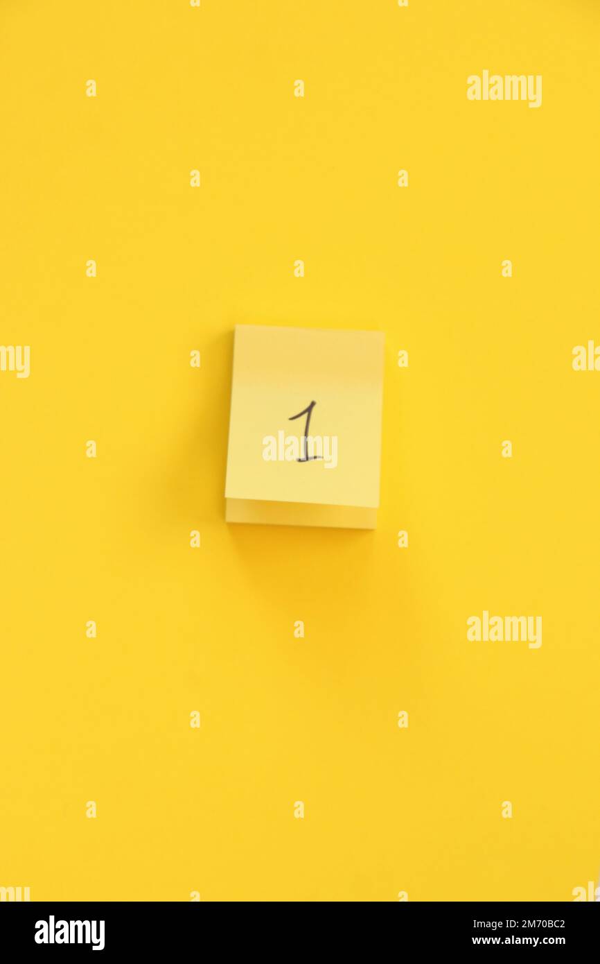 Sign number one, Concept top winner success or calendar idea Stock ...