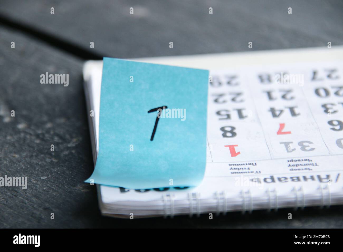 The number 1 and 31 in the calendar. Calendar pages Stock Photo - Alamy