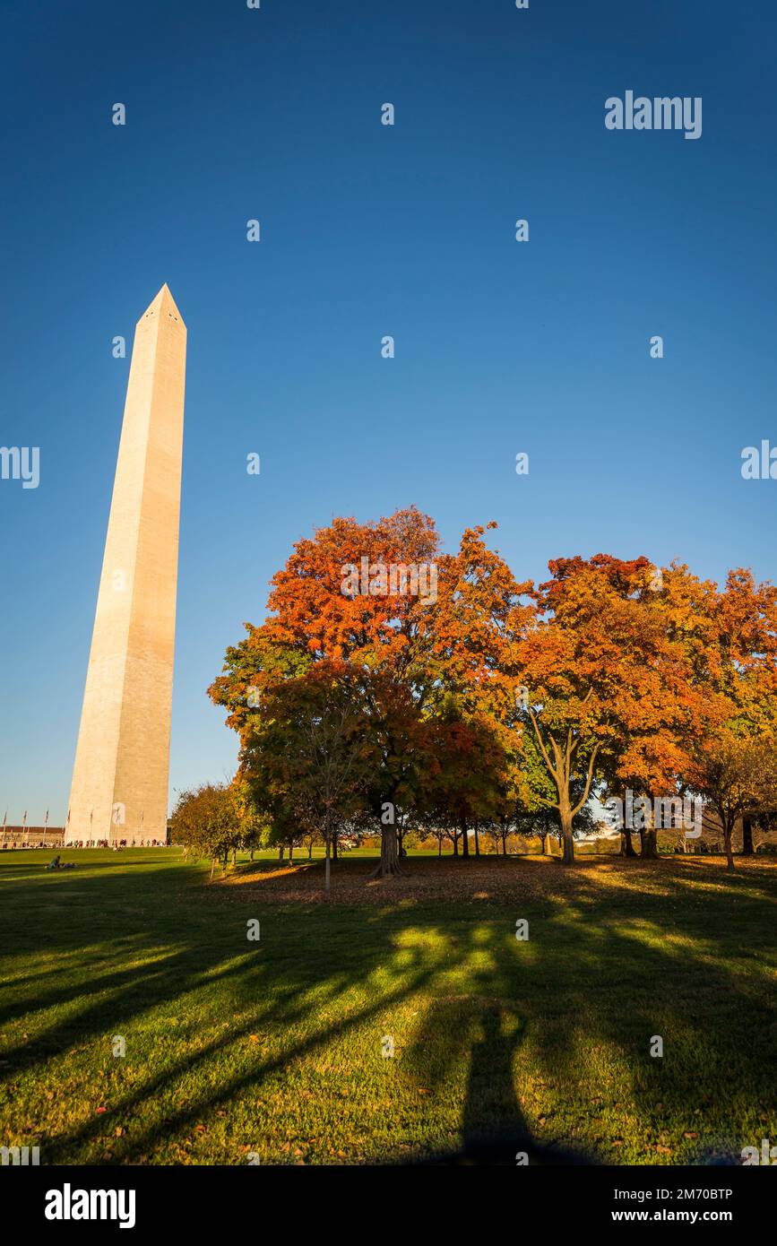 Washington Monument, an obelisk shaped monument within the National ...