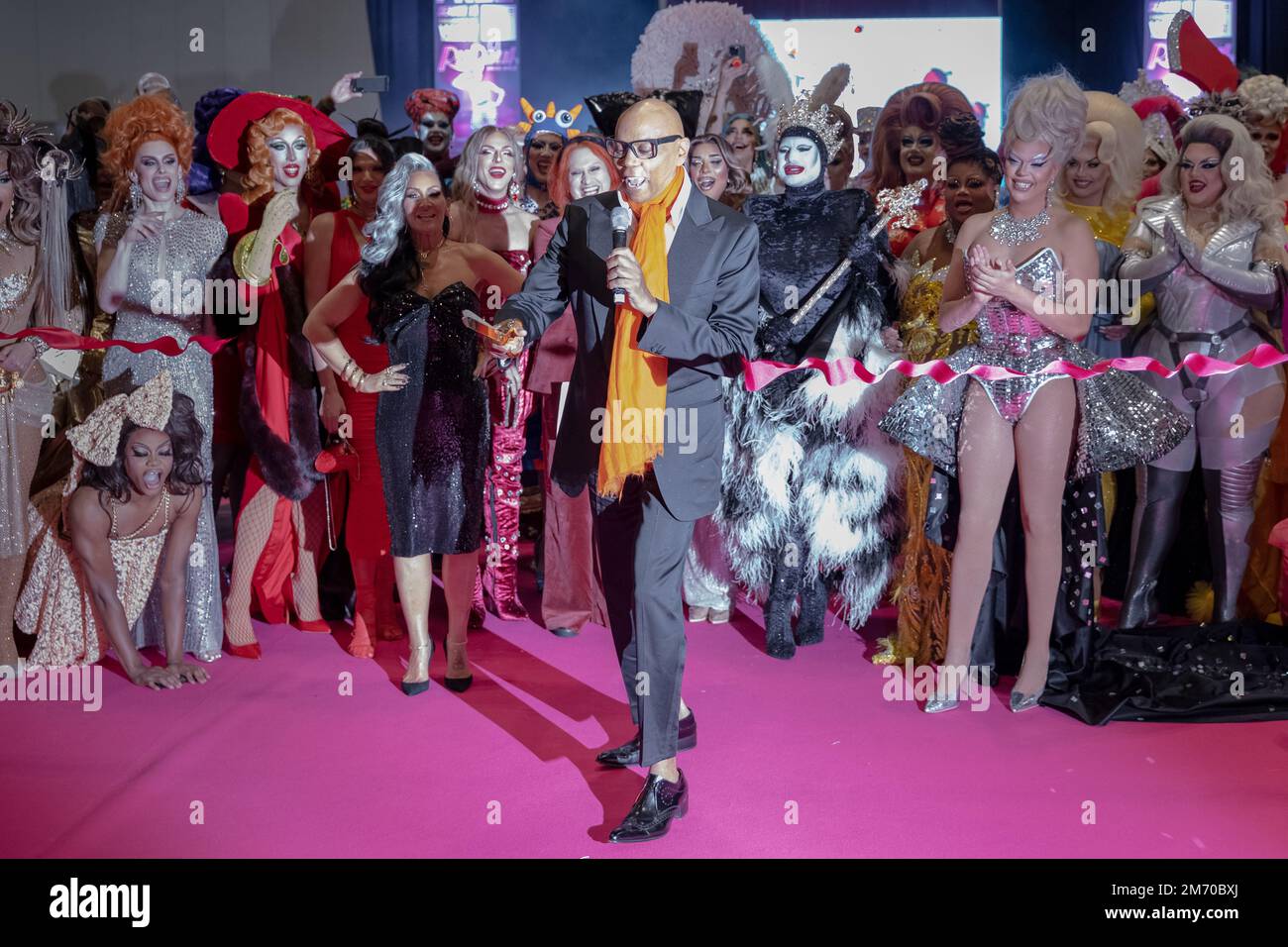 London, UK. 6th January 2023. Drag Queen personality RuPaul Charles ...
