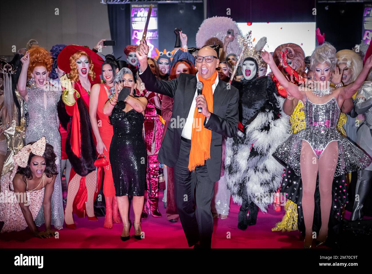 London, UK. 6th January 2023. Drag Queen personality RuPaul Charles ...