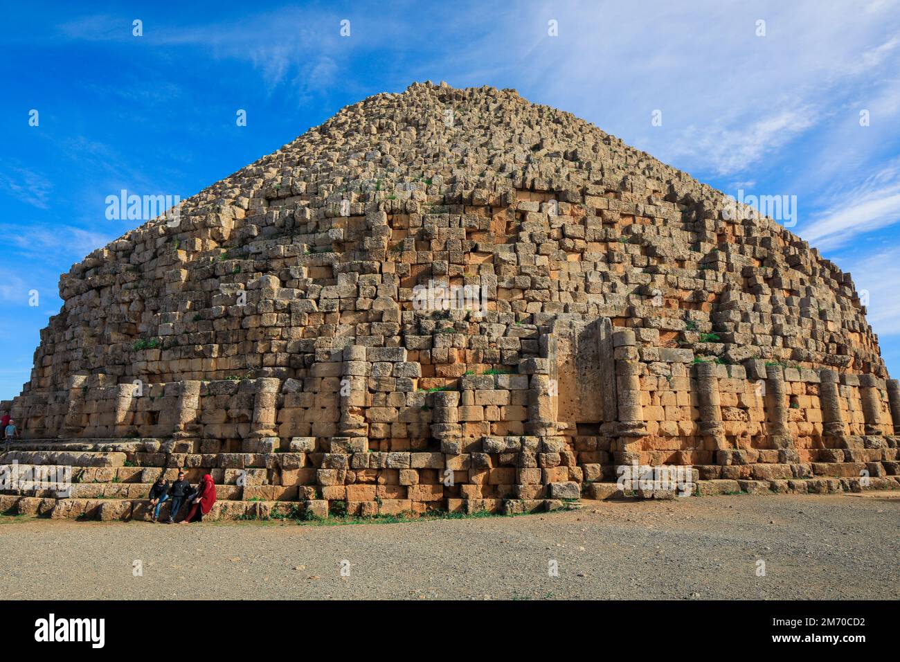 Aerial View to the Ruins of the Royal Mausoleum of Mauretania, funerary ...
