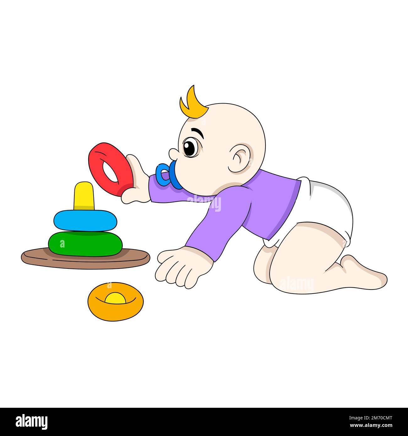 art, baby, boy, brain, cartoon, crawling, design, development, doodle ...