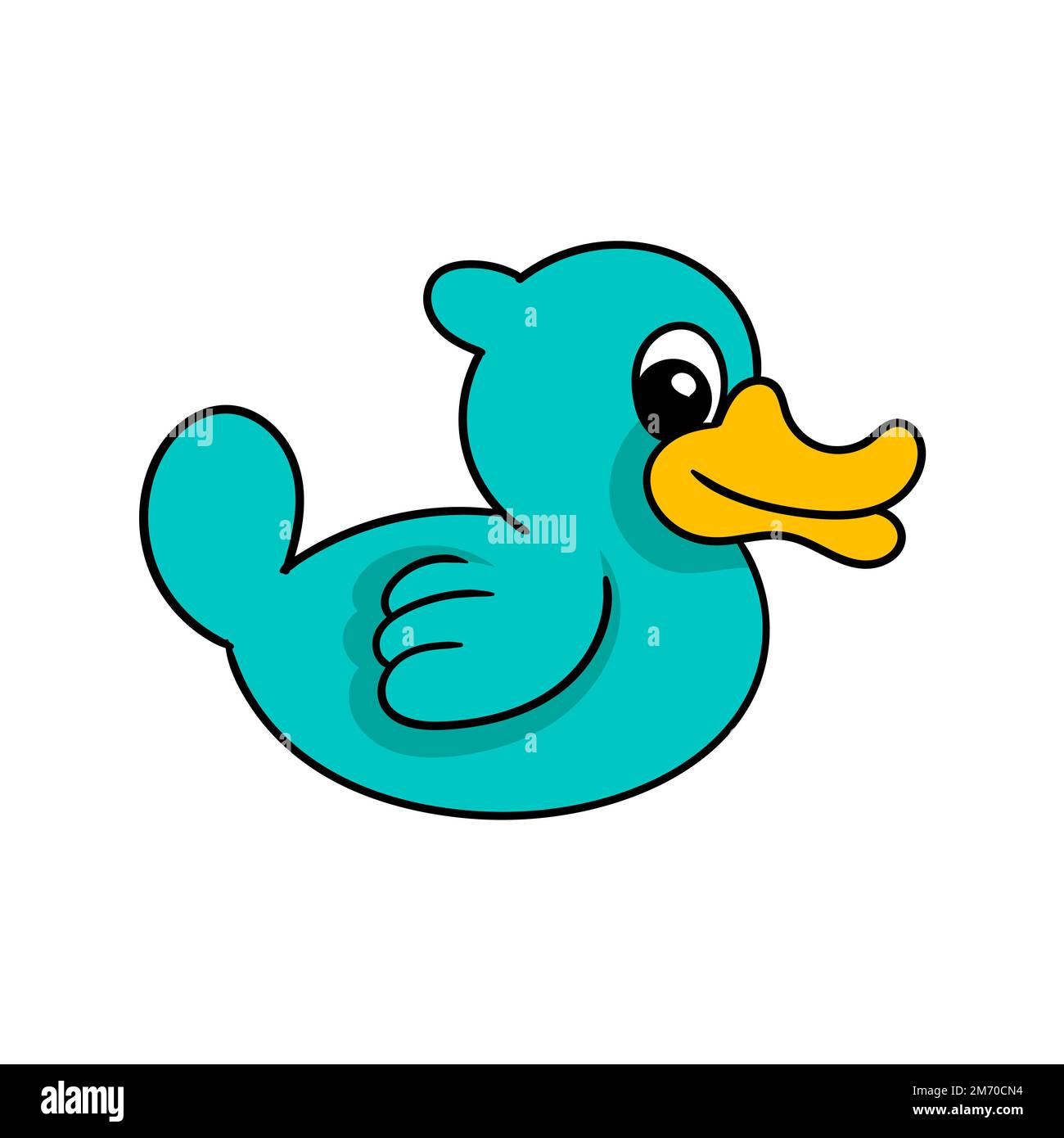 duck fowls are curled up cute face. vector design illustration art ...