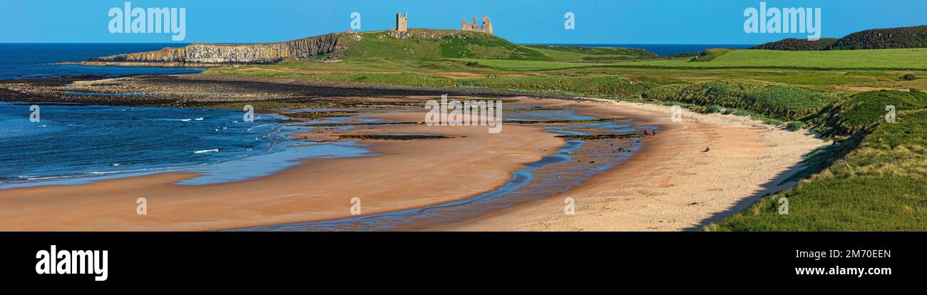 Dunstanburgh Castle & Embleton Bay, Northumberland, England, United ...