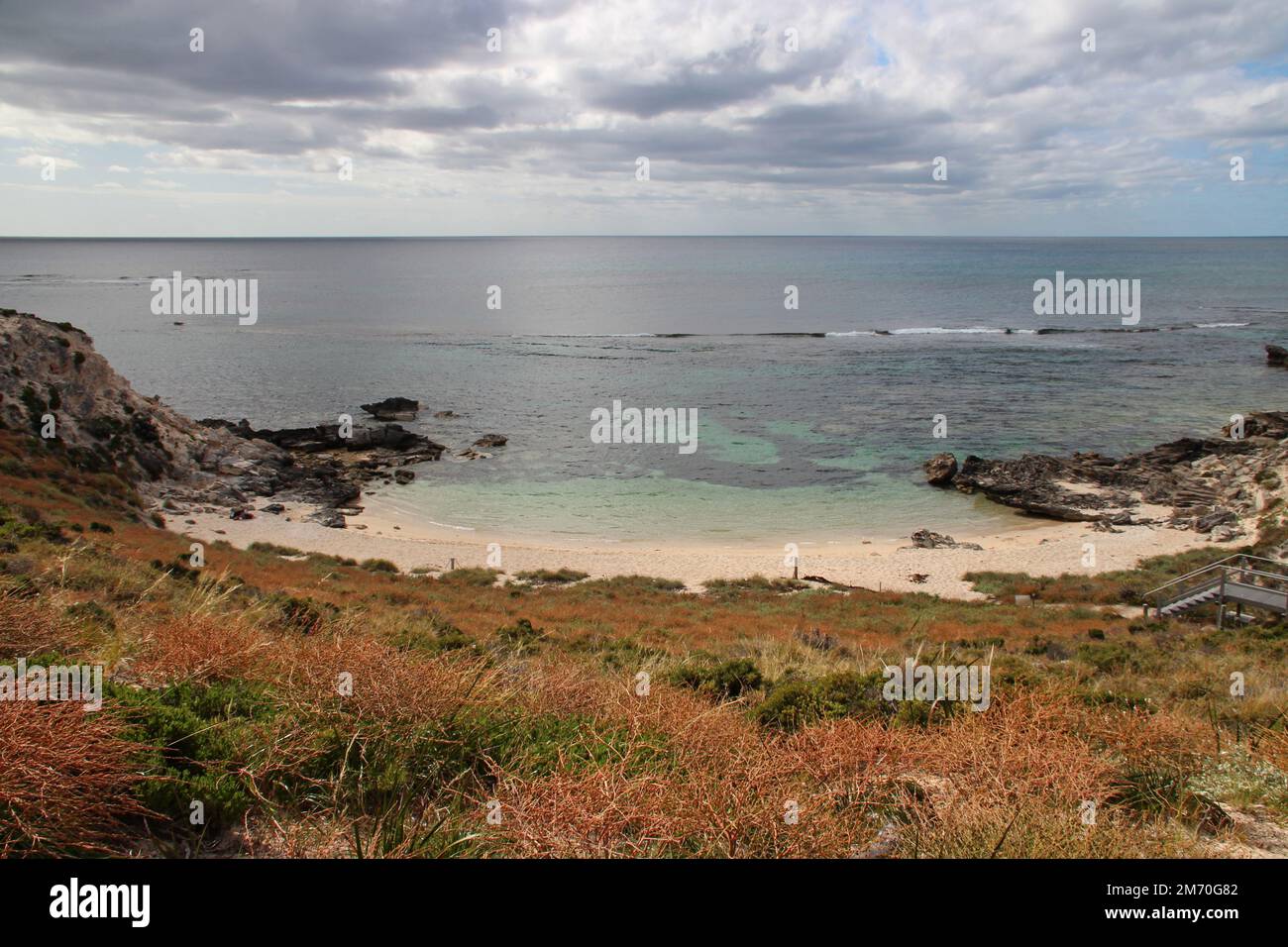 ocean indian at little armstrong bay at rottnest island in australia ...