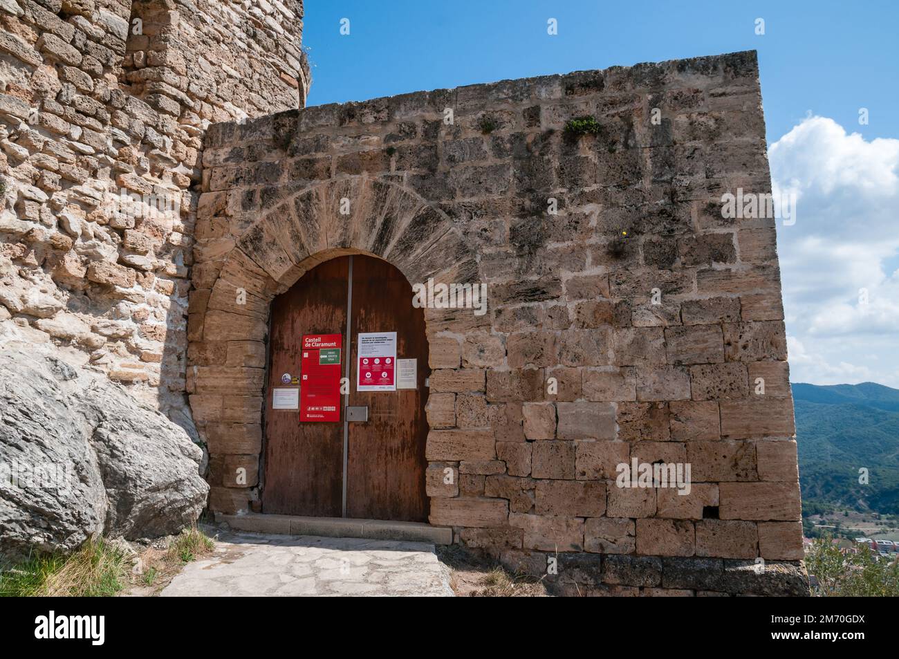 Main entrance, 13th century. One side of it is supported by the south ...