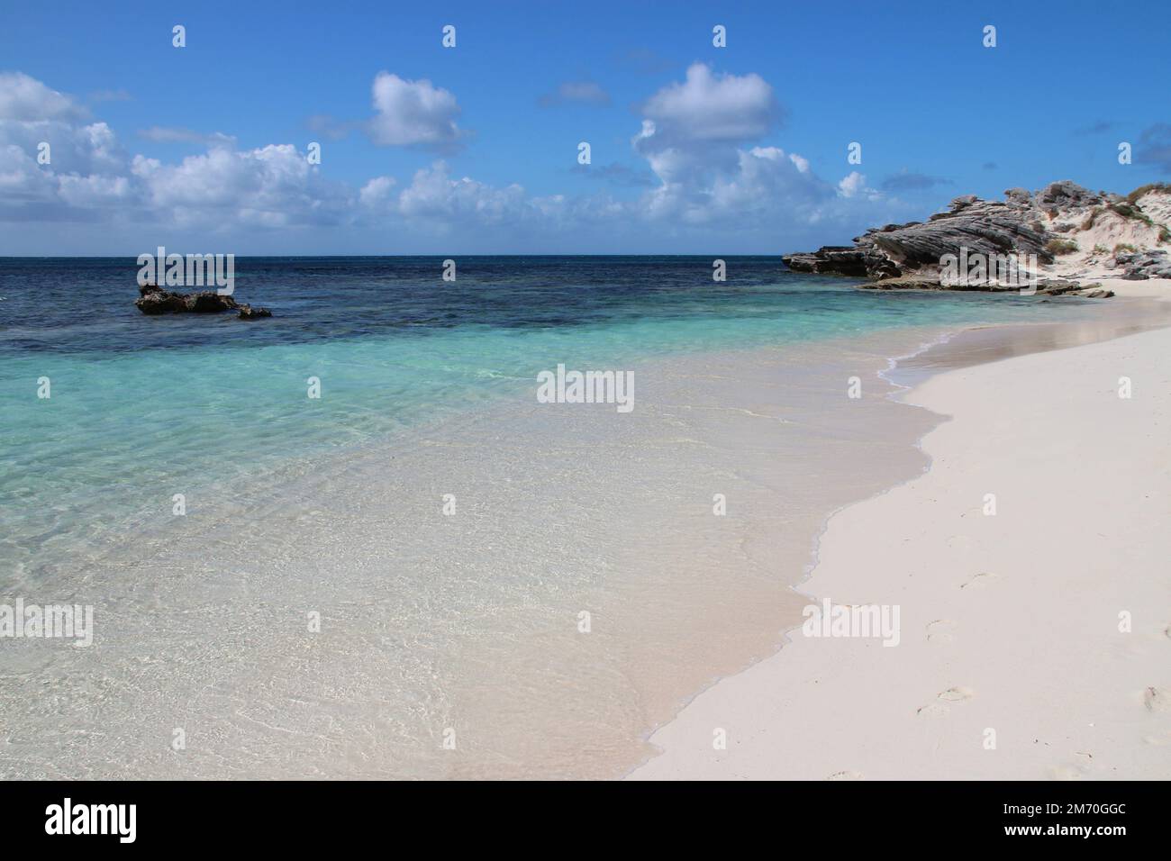 ocean indian at longreach bay rottnest island in australia Stock Photo ...