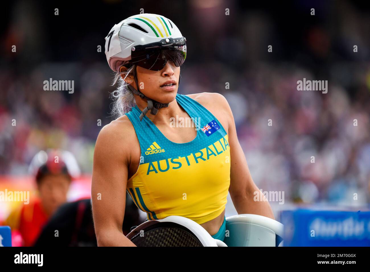Madison de Rozario of Australia competing in the T53 800m wheelchair ...