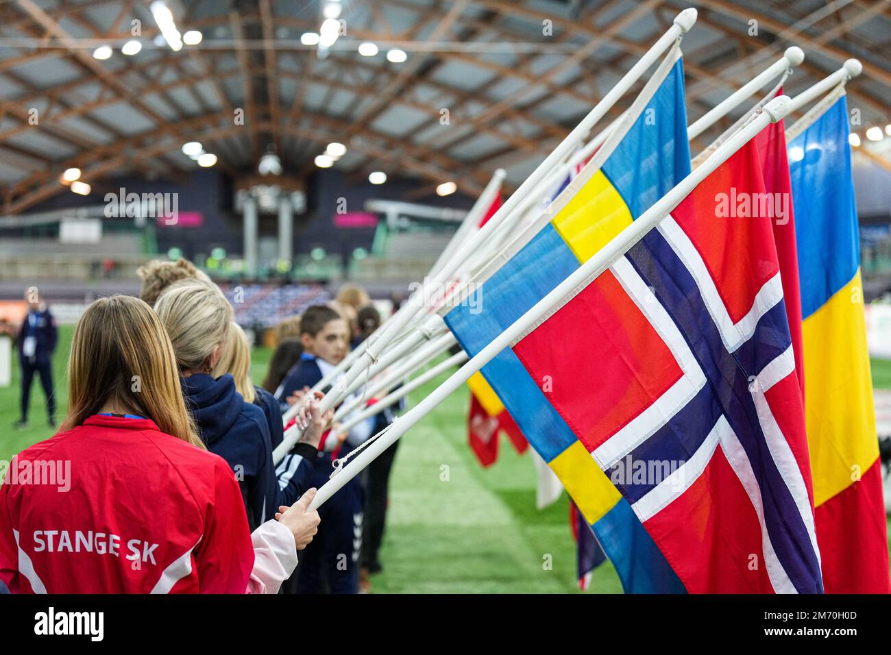 HAMAR, NORWAY - JANUARY 6: opening ceremony of the ISU European Speed ...