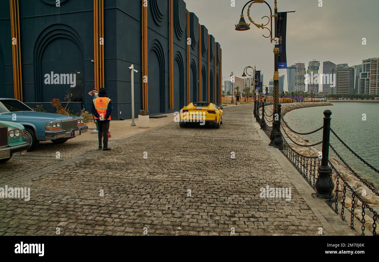 Lusail Winter Wonderland outdoor amusement park in Al Maha island ...