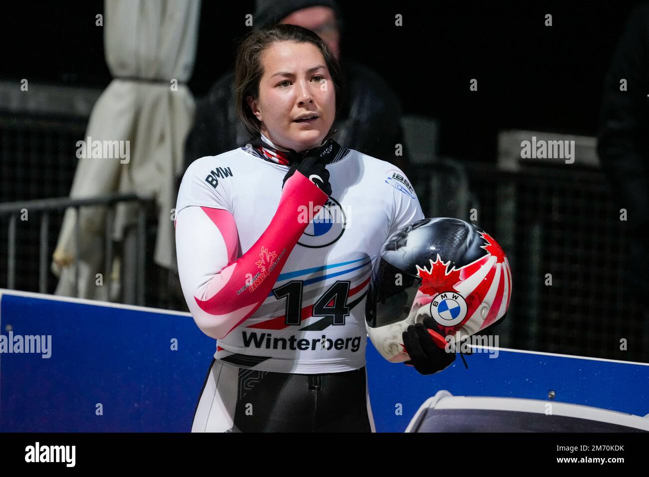 WINTERBERG, GERMANY - JANUARY 6: Jane Channell of Canada compete in the ...