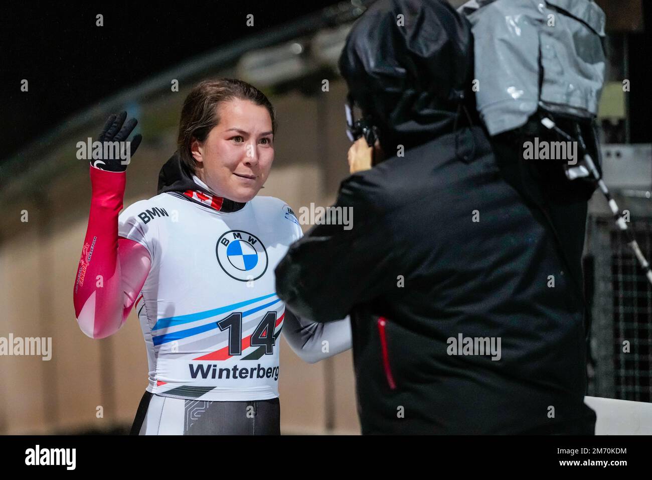 WINTERBERG, GERMANY - JANUARY 6: Jane Channell of Canada compete in the ...
