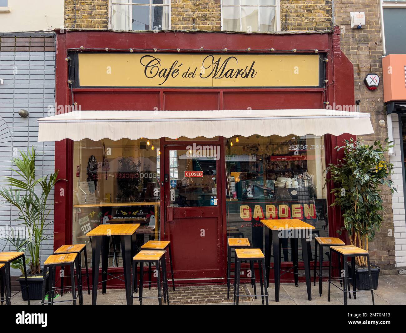 Lower Marsh Market in London- LONDON, UK - DECEMBER 20, 2022 Stock ...